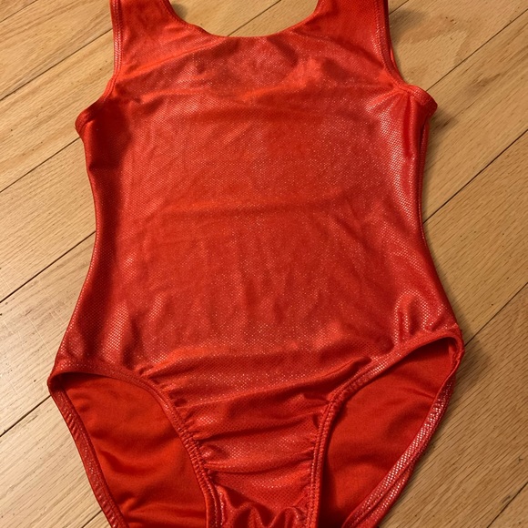 Costumes | Gymnastics Leotard Shiny Red | Poshmark